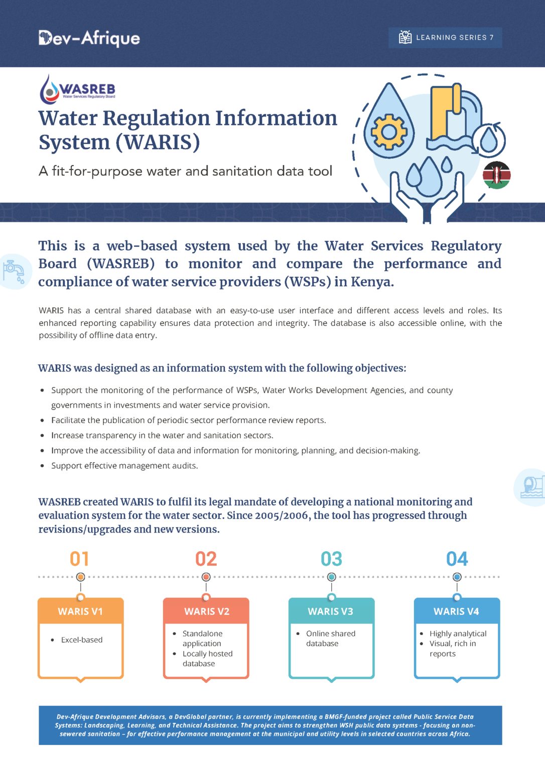 Water Regulation Information System (WARIS) - Dev Afrique
